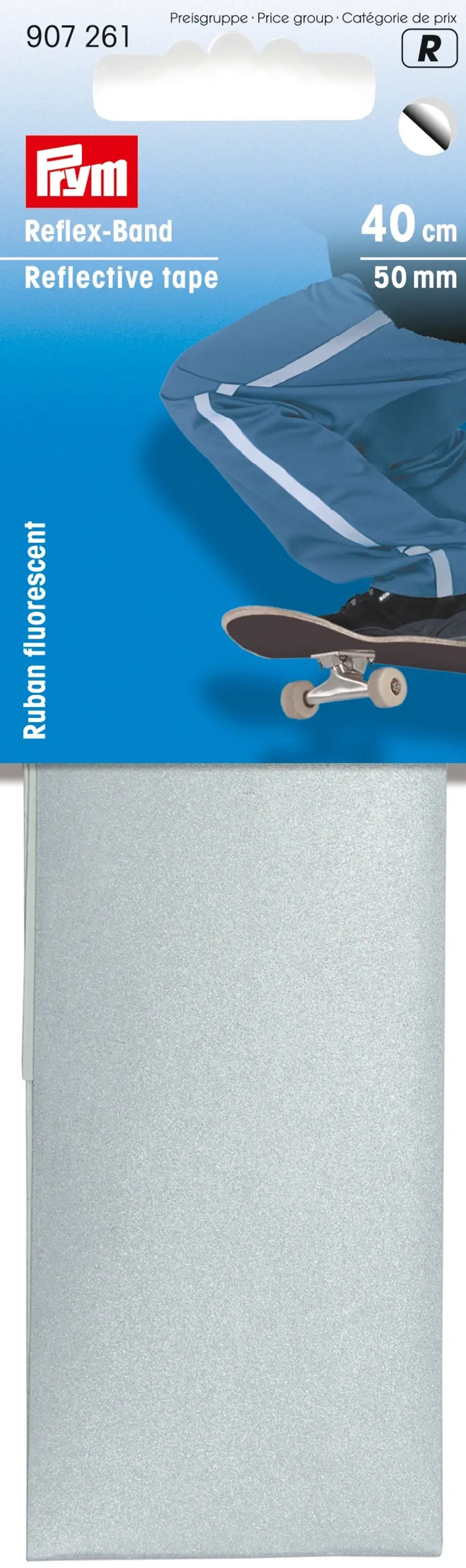 Reflexband Självhäftande - 50mm x 40cm - Reflexshopen