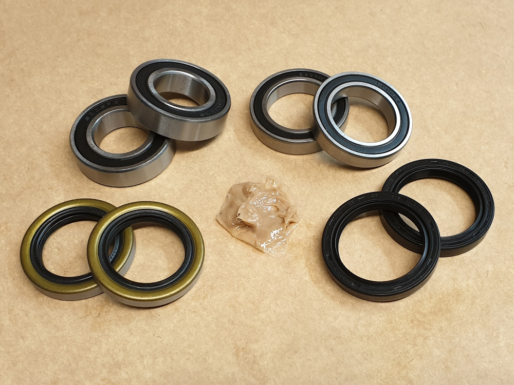 Servicekit Large Pack - Hjullager Fram + Bakhjul KTM/HVA SX/-F/FC/TC ...