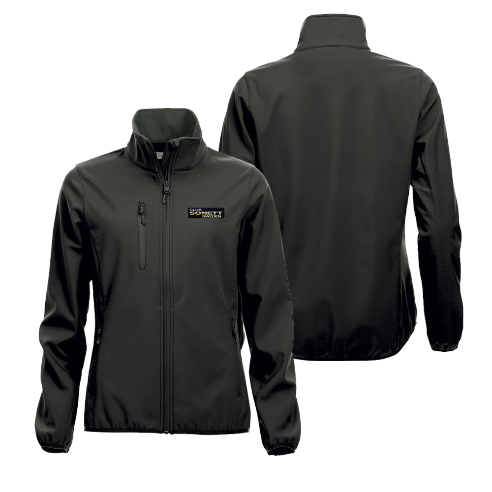 Softshelljacka Dam med tryck - SportFabriQen