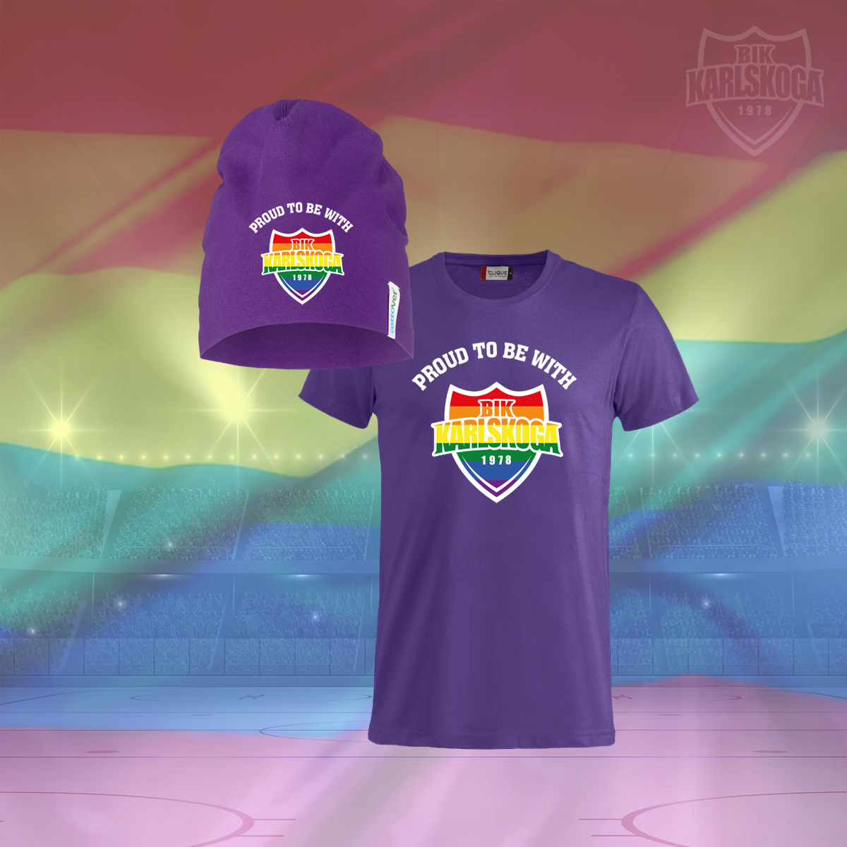 Proud to be with BIK T-shirt + Mössa - BIK Karlskoga