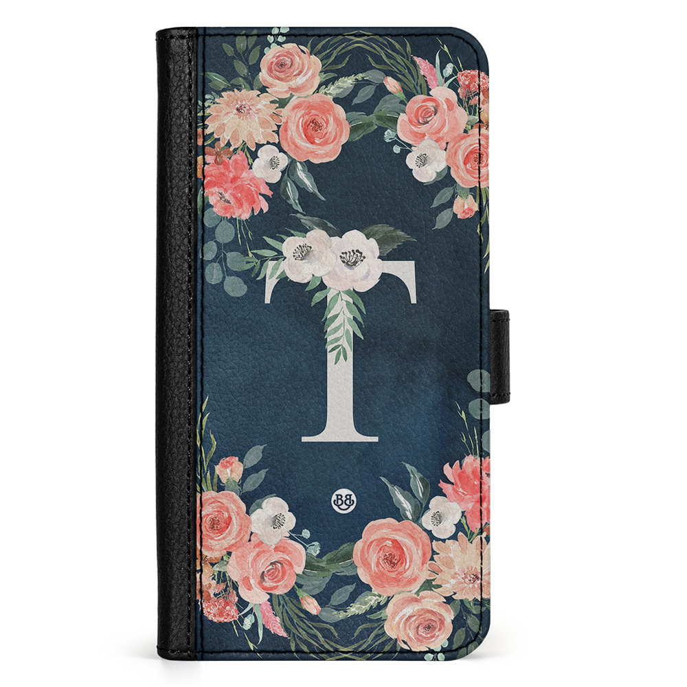 iPhone 16 Plus Wallet Case - Monogram T - BJORNBERRY