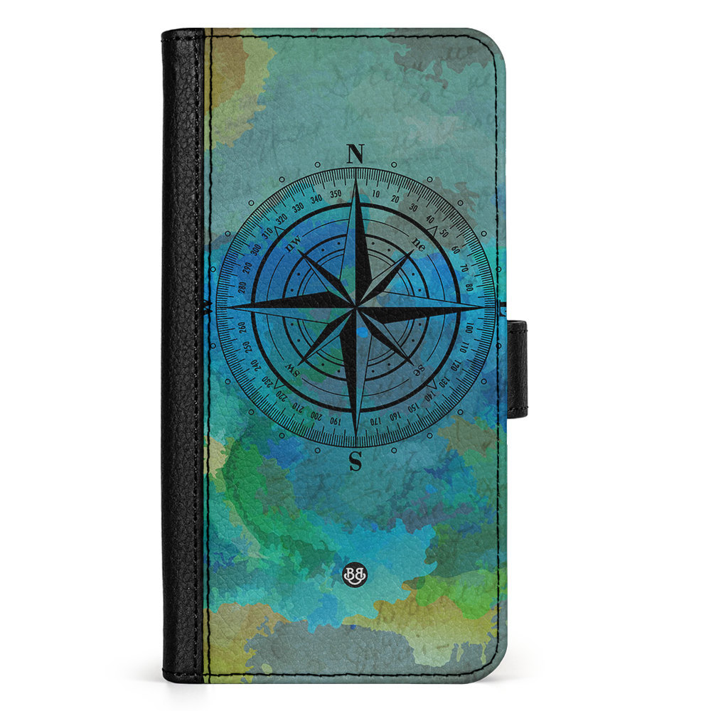 iPhone 16 Pro Max Wallet Case - Compass - BJORNBERRY