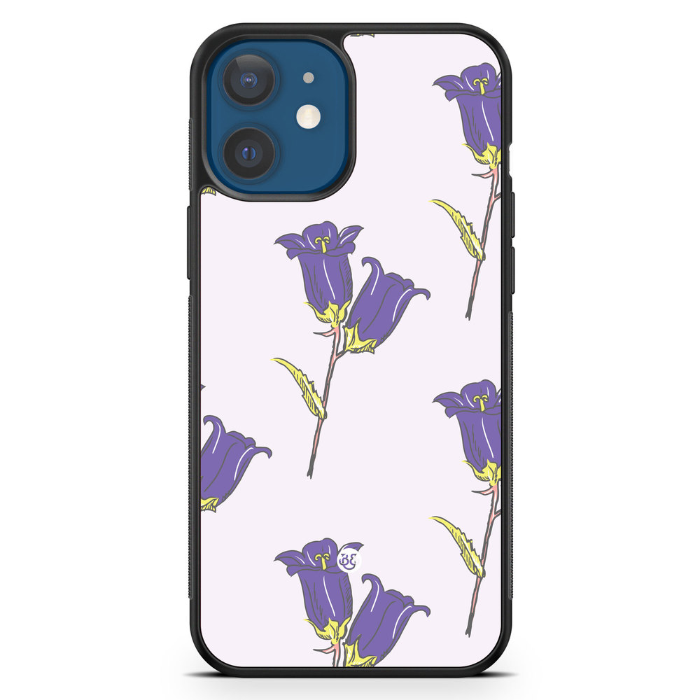 iPhone 12 Mini Case - Wild Purple Flowers - BJORNBERRY