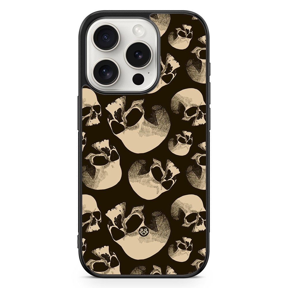 iPhone 15 Pro Case - Skull Pattern - BJORNBERRY