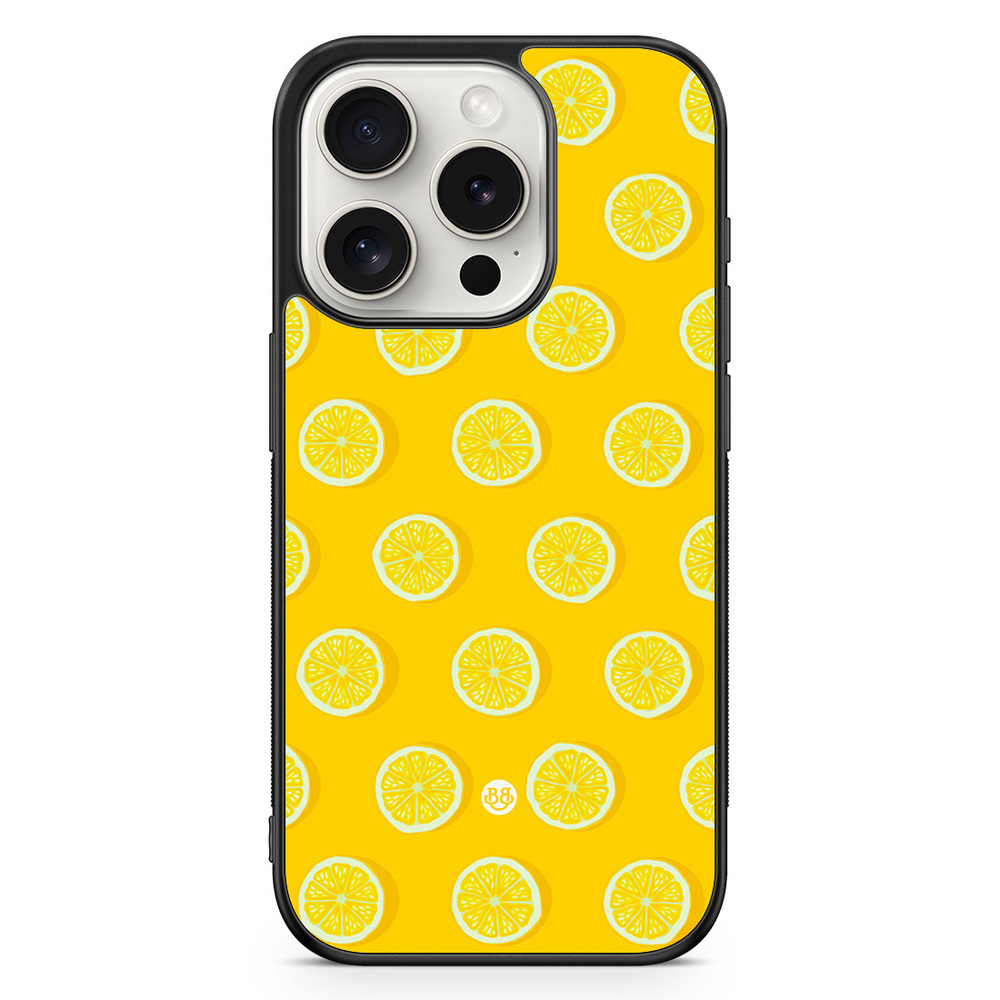 iPhone 15 Pro Case - Lemon Pattern - BJORNBERRY