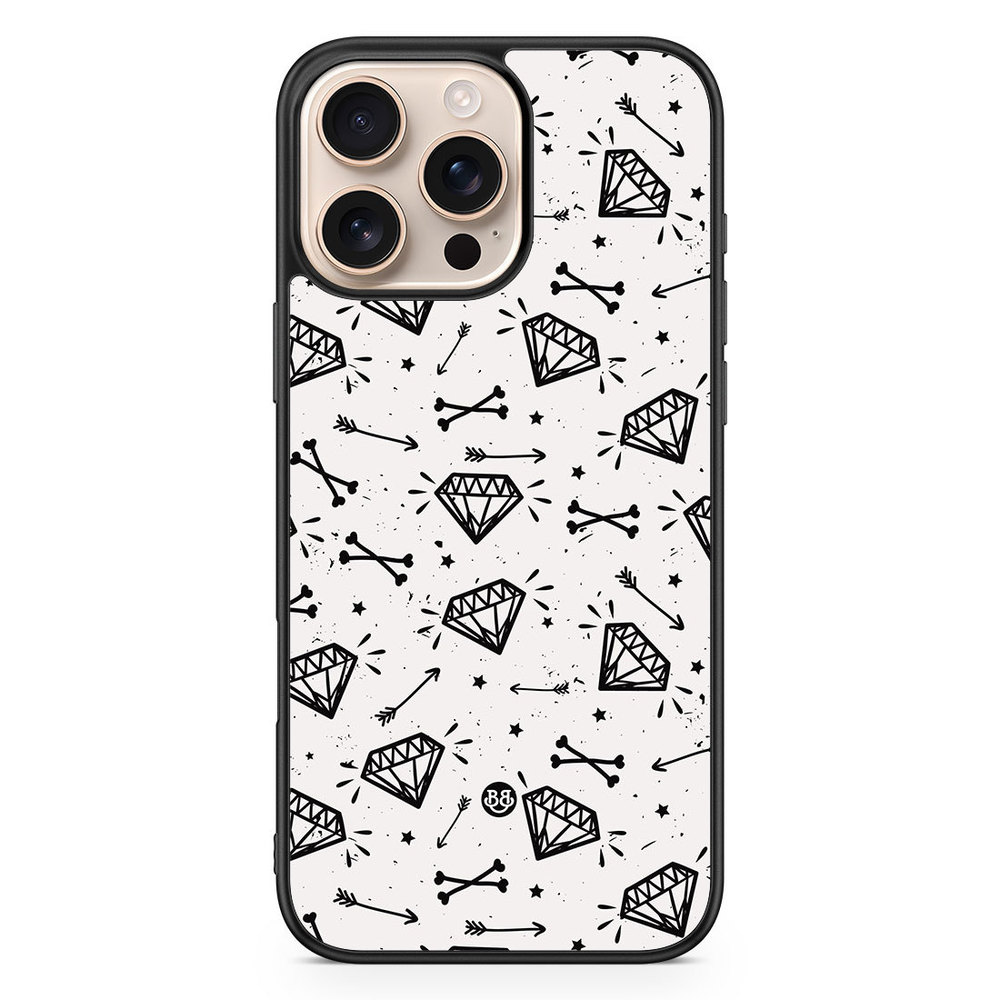 iPhone 16 Pro Max Case - Diamond Pattern - BJORNBERRY