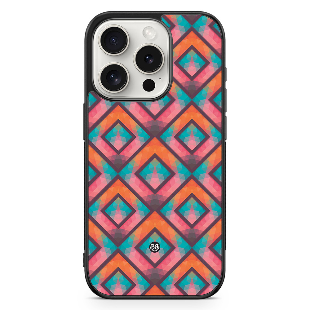 iPhone 15 Pro Case - Retro Squares - BJORNBERRY