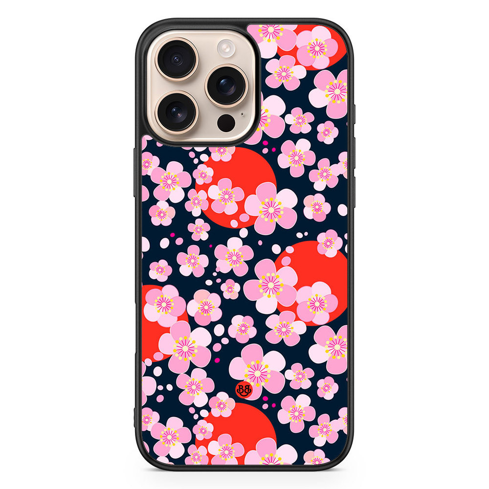 iPhone 16 Pro Max Case - Japanese Flowers - BJORNBERRY