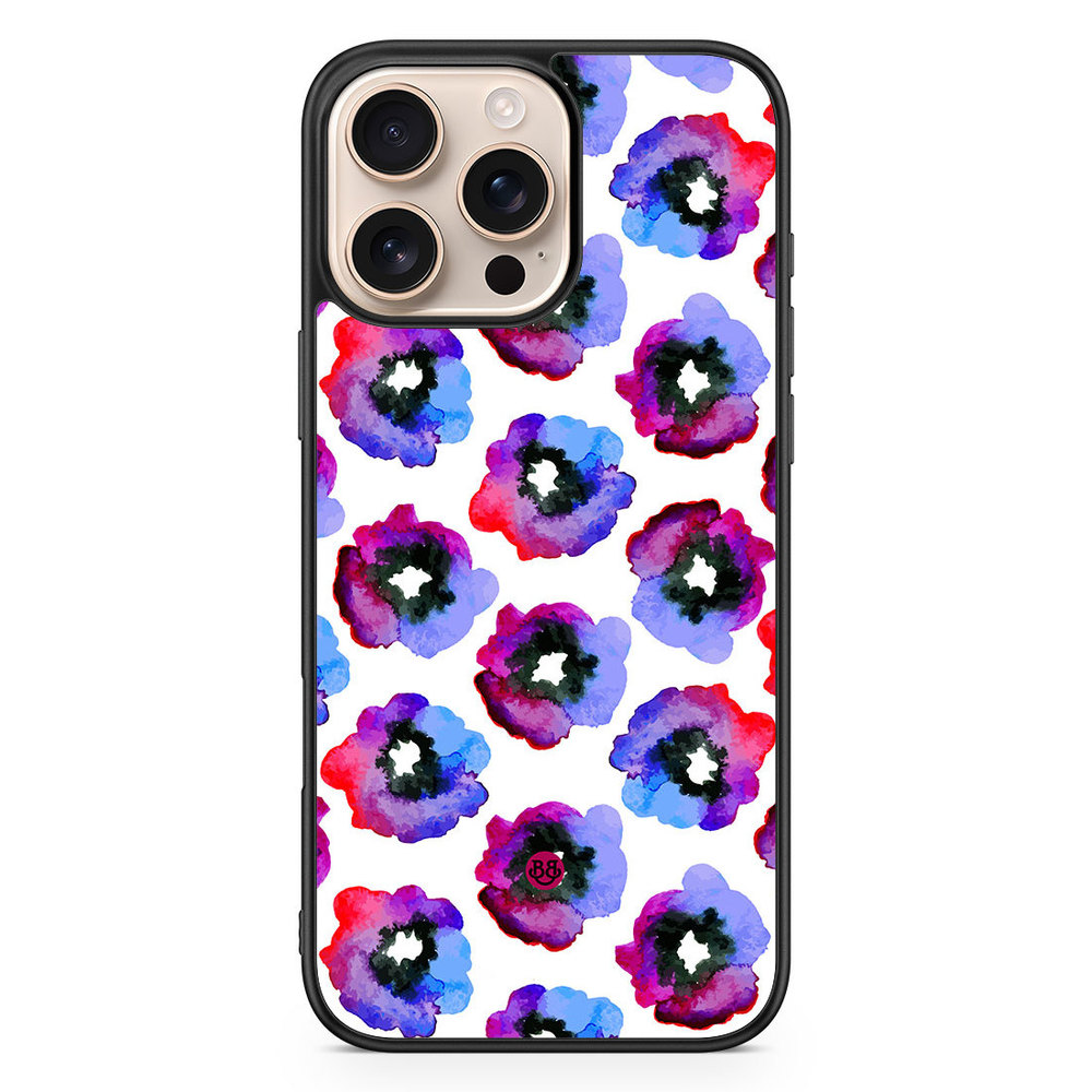 iPhone 16 Pro Max Case - Violet Flowers - BJORNBERRY