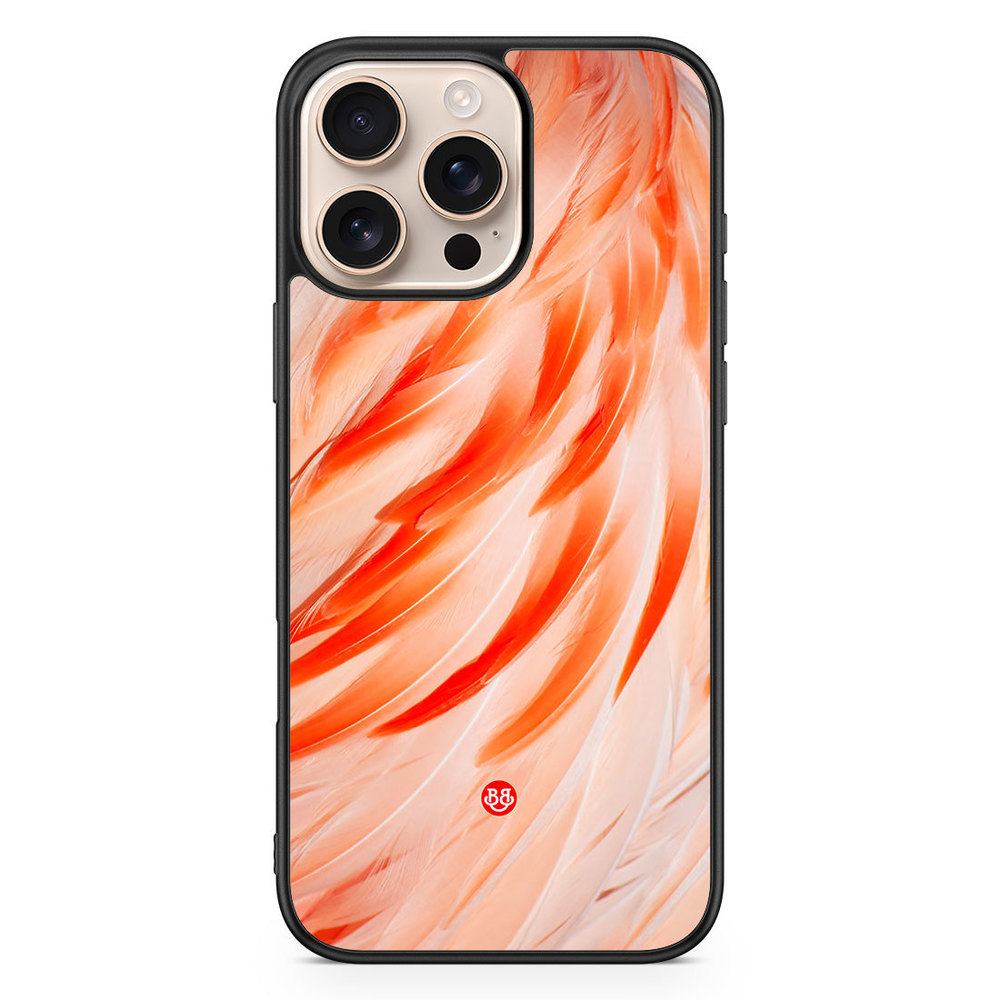iPhone 16 Pro Max Case - Flamingo Feathers - BJORNBERRY
