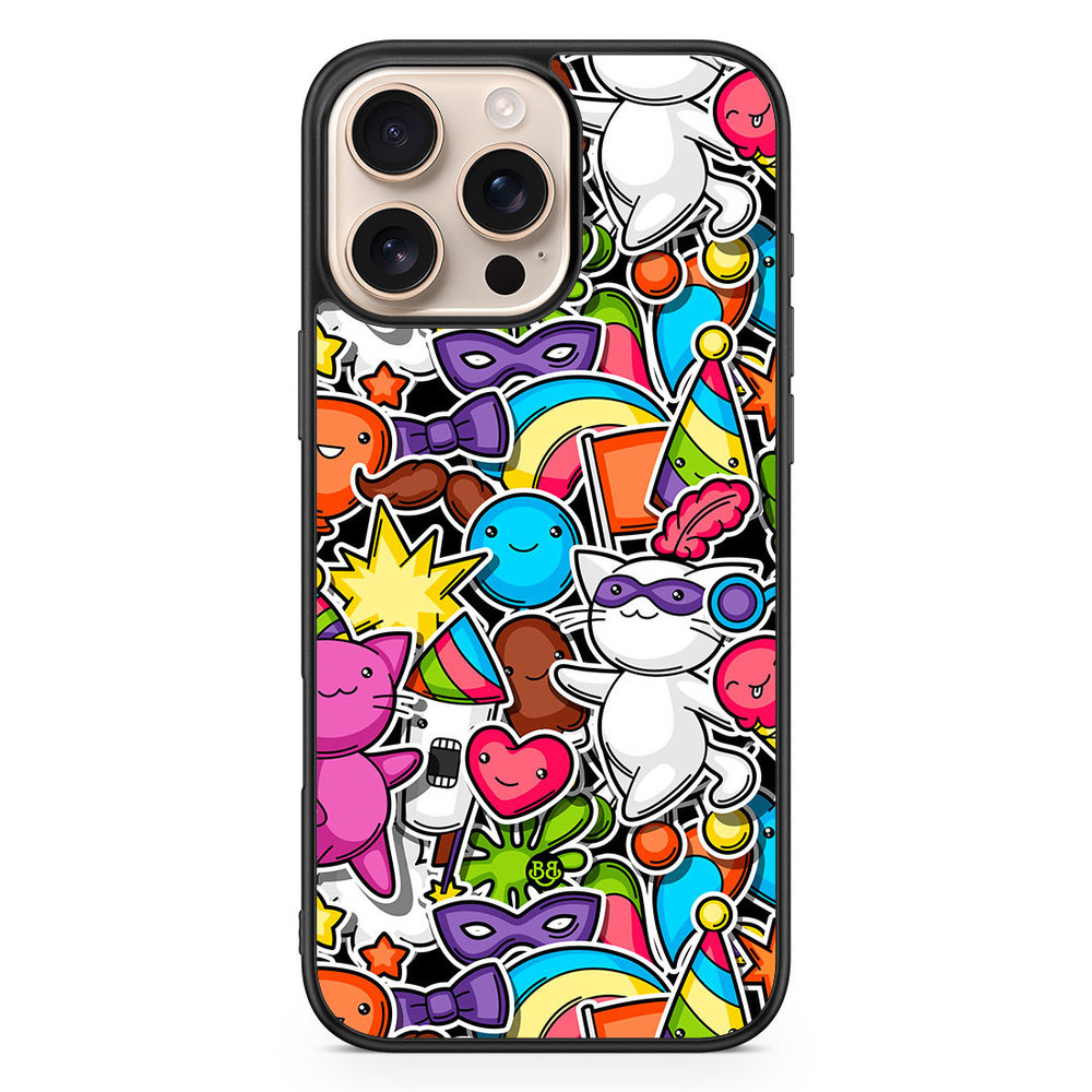 iPhone 16 Pro Max Case - Cute Sticker - BJORNBERRY