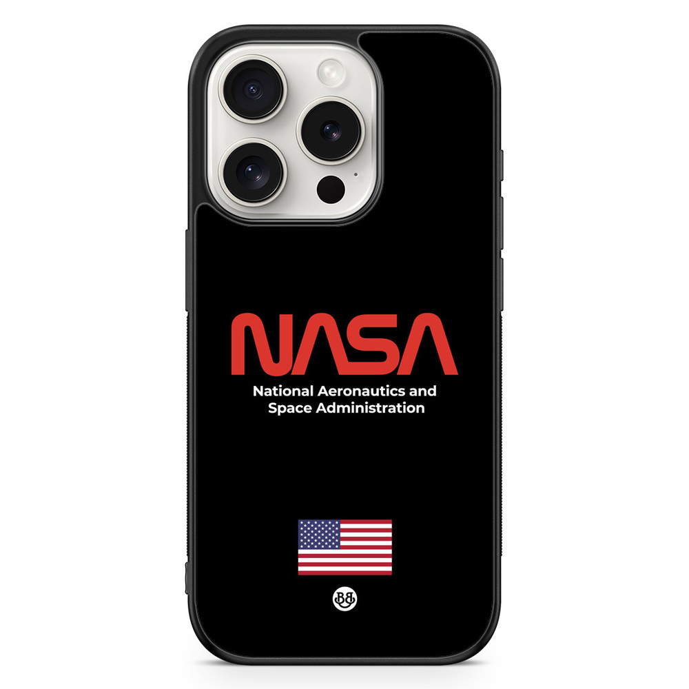 iPhone 15 Pro Case - NASA Worm Black - BJORNBERRY