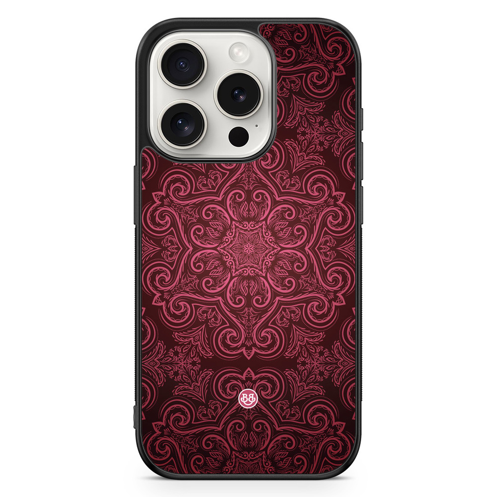 iPhone 15 Pro Case - Red Retro Pattern - BJORNBERRY