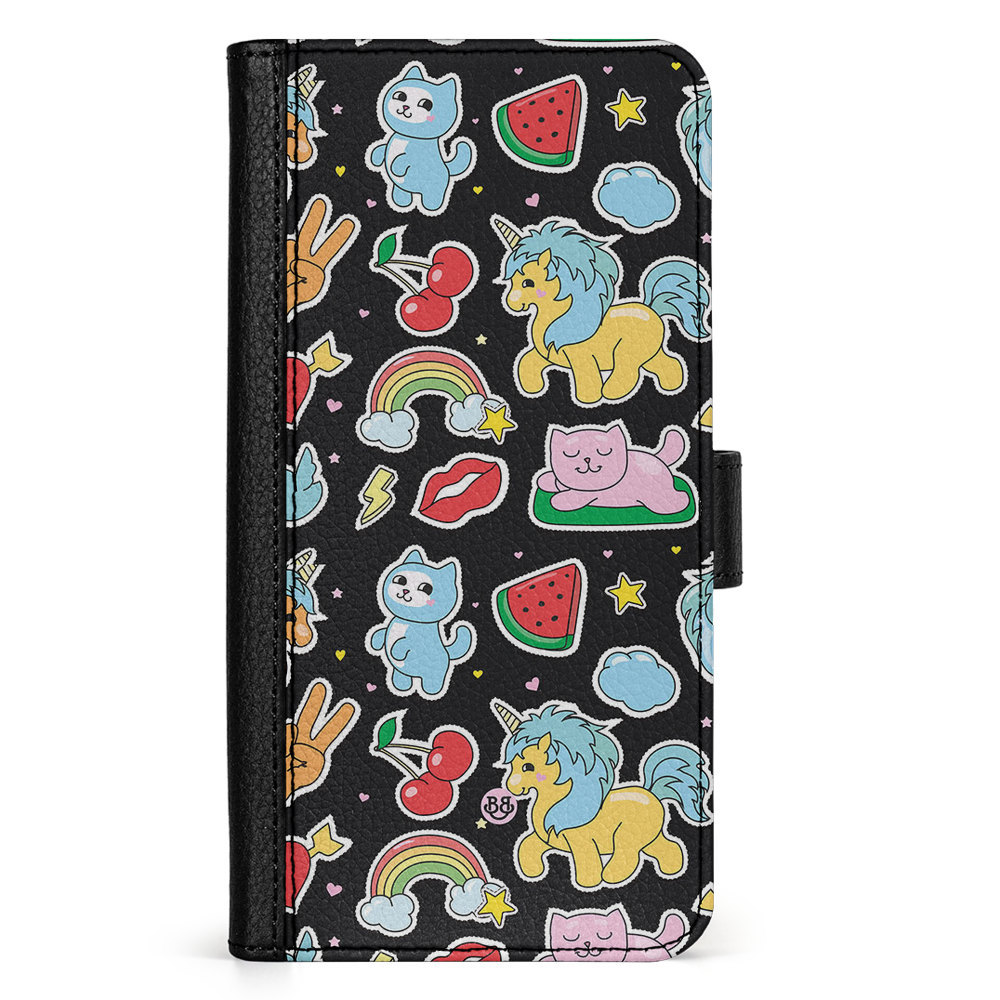 iPhone 16 Wallet Case - Cute Stickers - BJORNBERRY