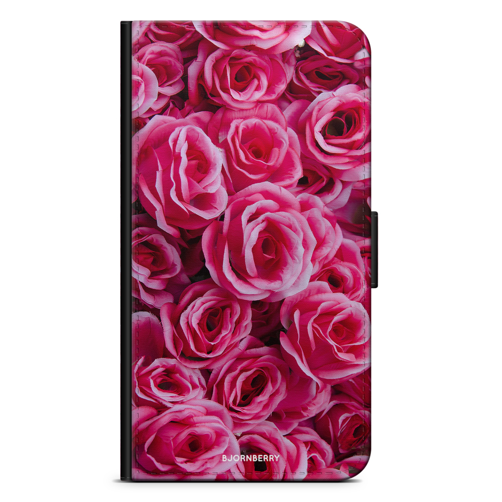 Xiaomi Mi A2 Wallet Case - Red Roses - BJORNBERRY