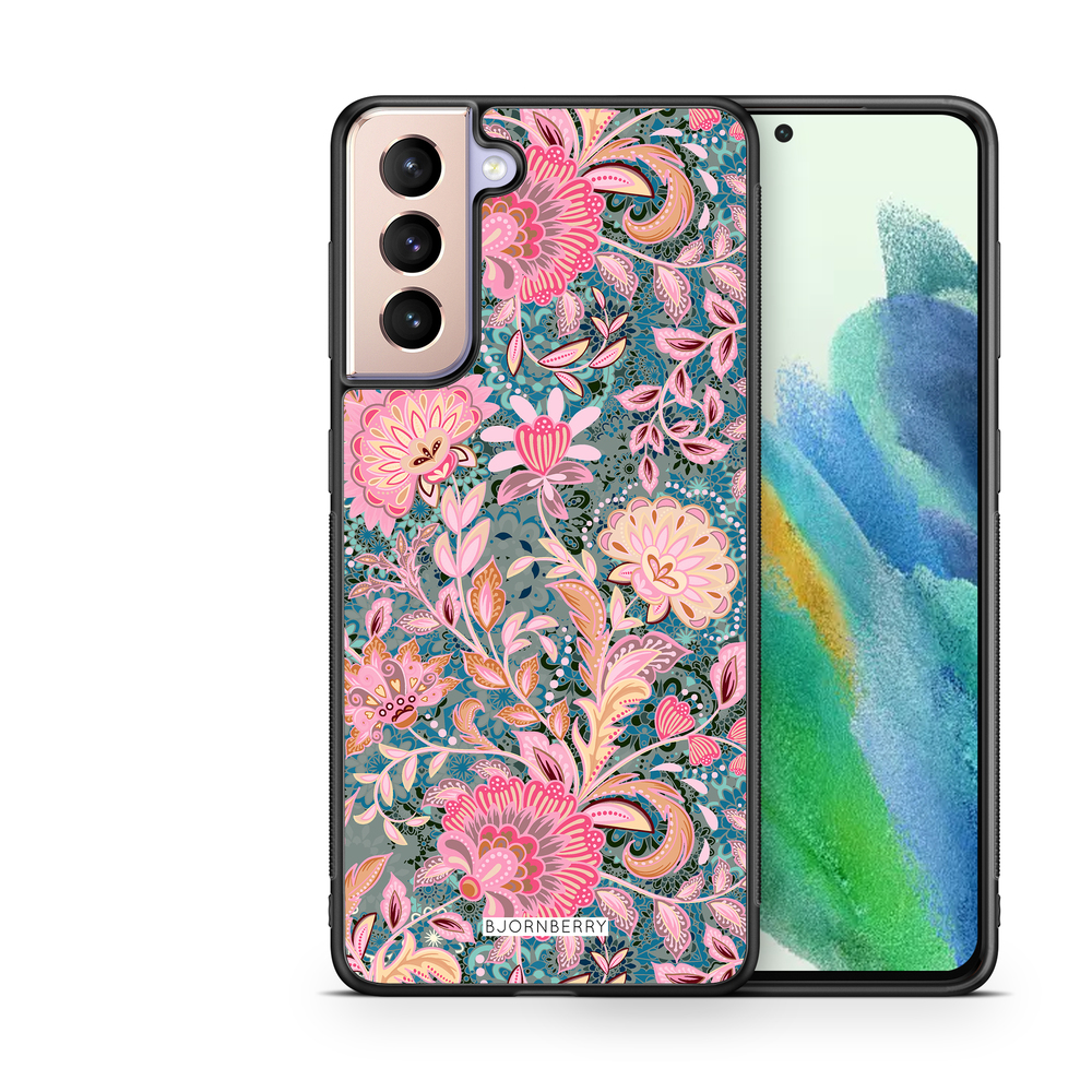 Samsung Galaxy S21 FE 5G Skal - Fantasy Flowers - BJORNBERRY