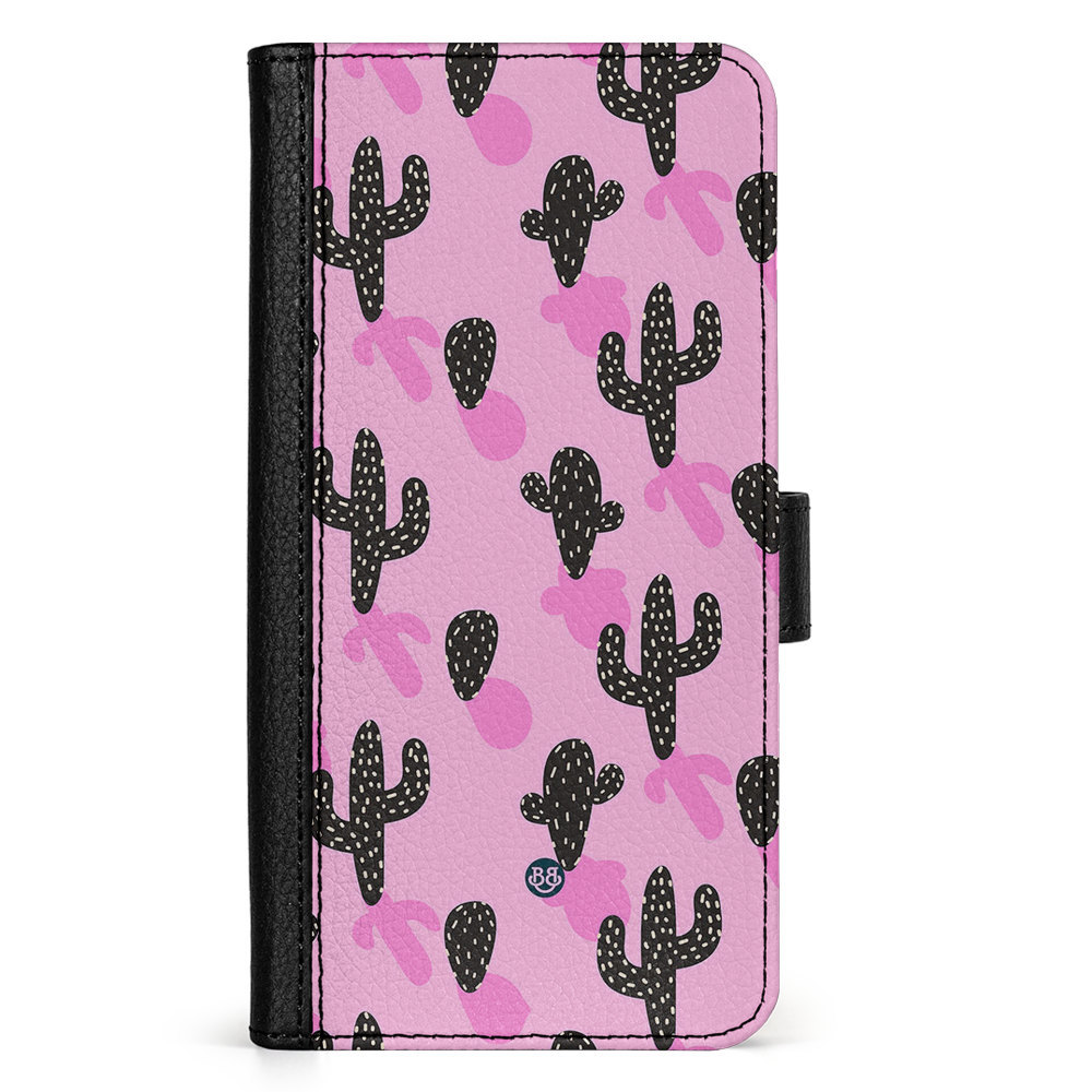 iPhone 16 Pro Wallet Case - Cactus Pattern - BJORNBERRY