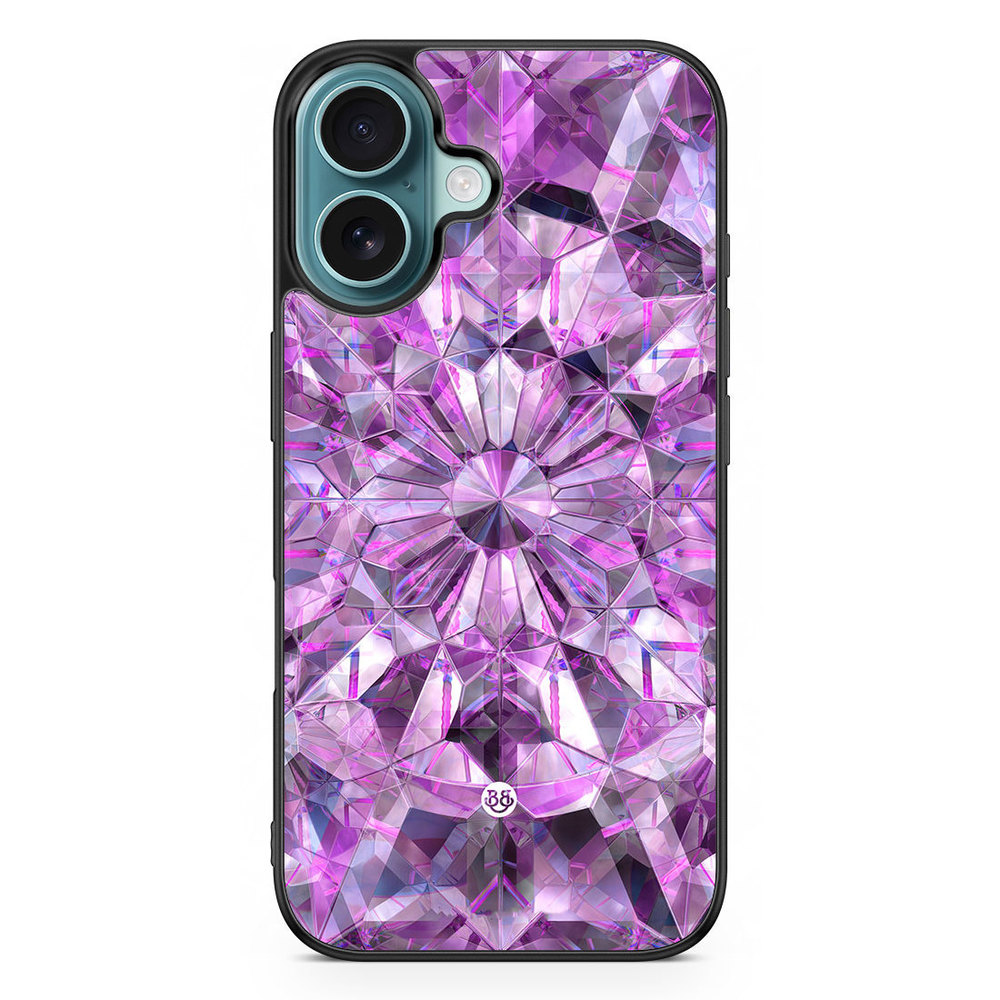 iPhone 16 Case - Purple Crystals - BJORNBERRY