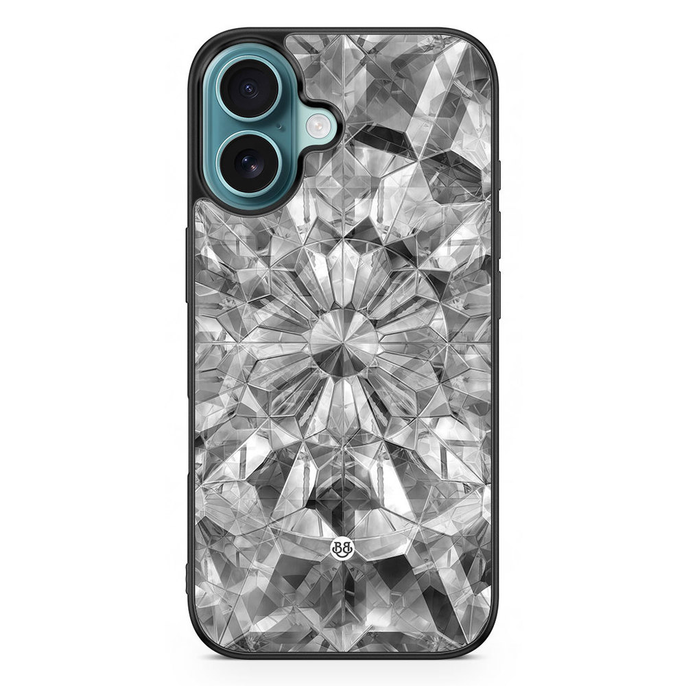 iPhone 16 Case - Grey Crystals - BJORNBERRY