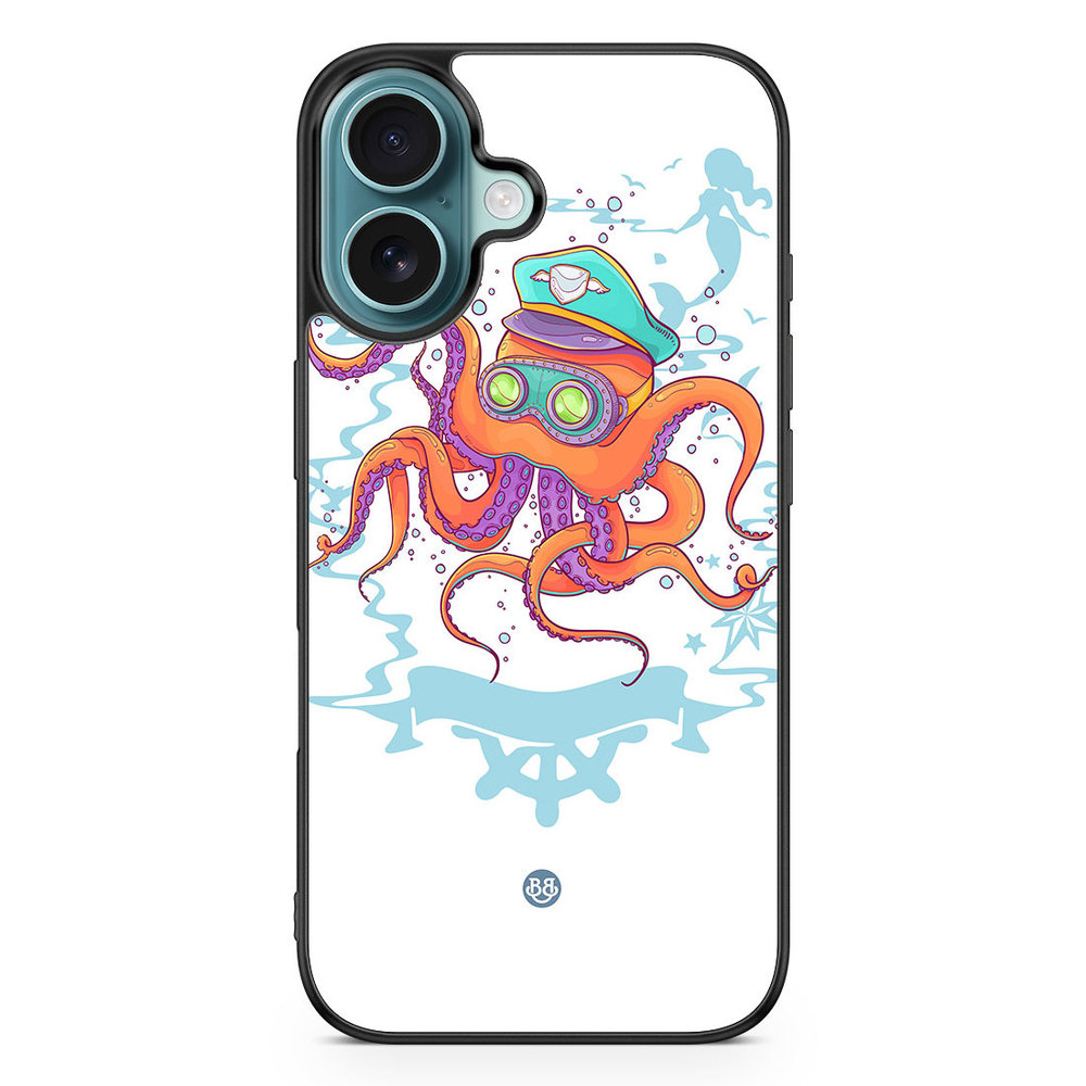 iPhone 16 Case - Captain Octopus - BJORNBERRY