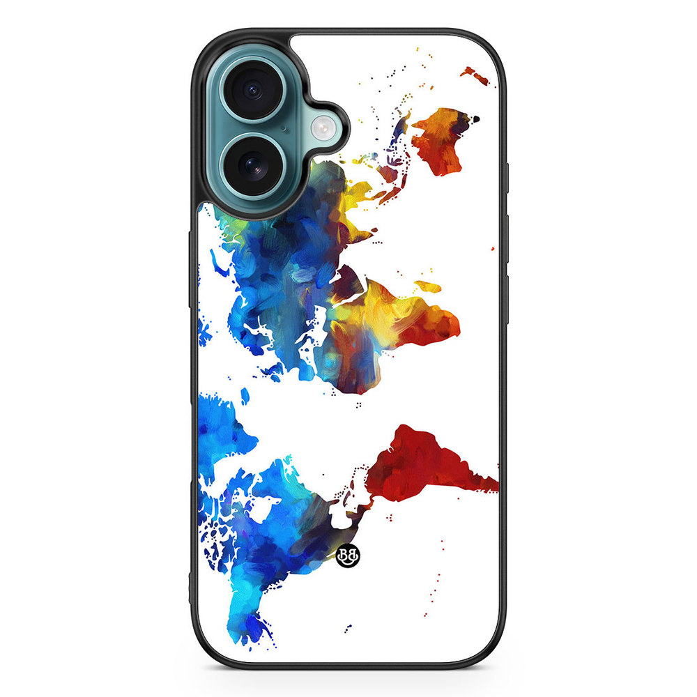 iPhone 16 Case - World Map - BJORNBERRY