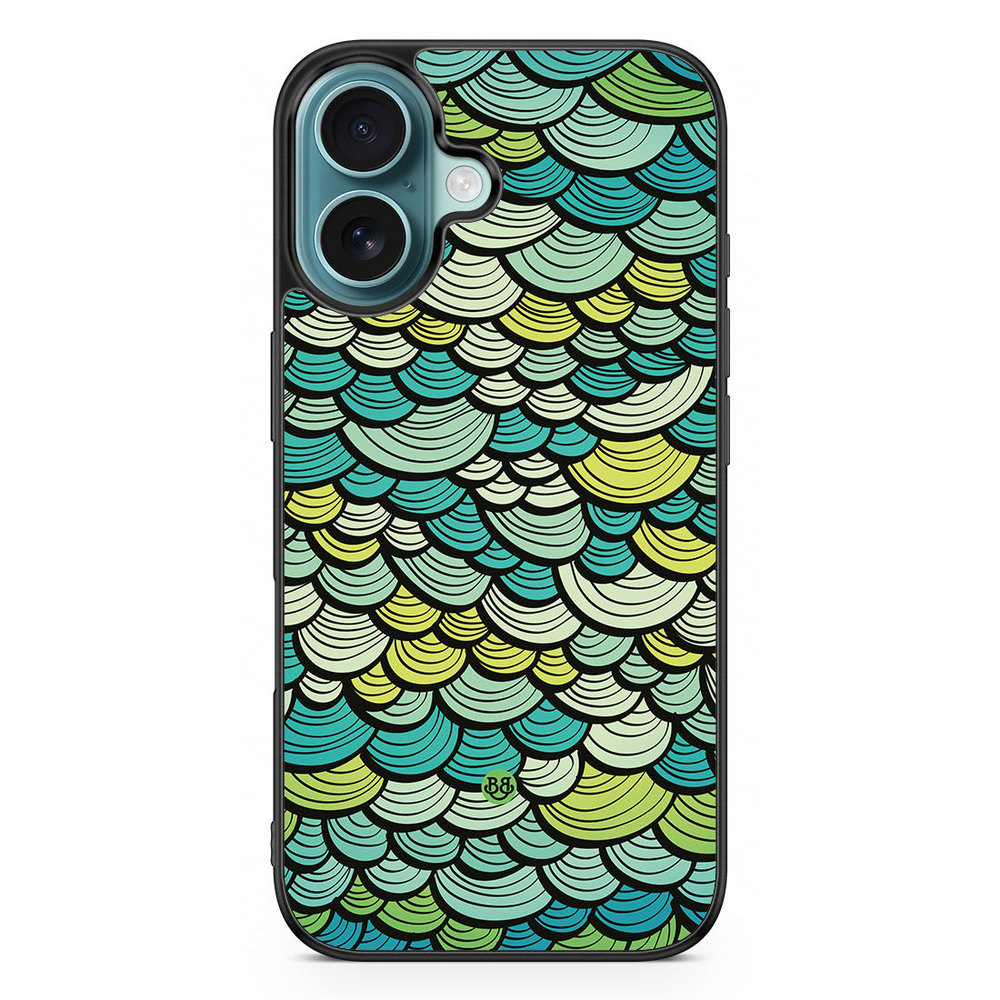 iPhone 16 Case - Green Mermaid Scales - BJORNBERRY