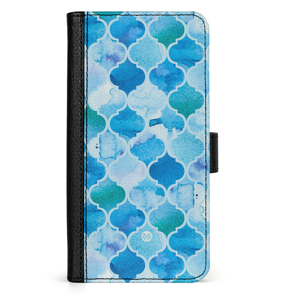 iPhone 16 Pro Wallet Case - Watercolor Moroccan - BJORNBERRY