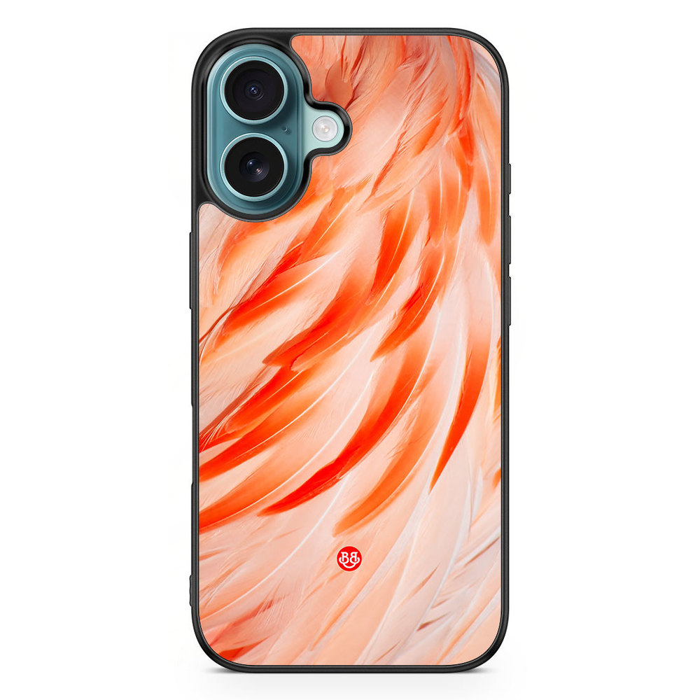 iPhone 16 Case - Flamingo Feathers - BJORNBERRY