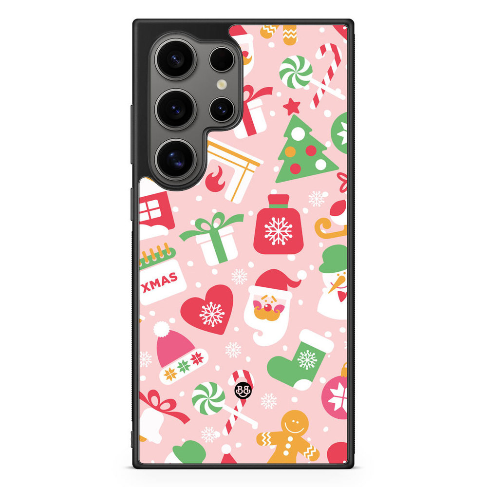 Samsung Galaxy S24 Ultra Skal - Rosa Jul - BJORNBERRY