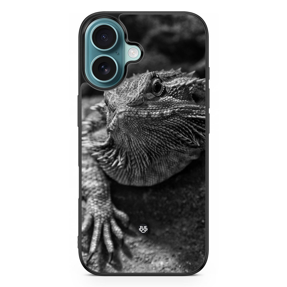iPhone 16 Case - Black/White Lizard - BJORNBERRY