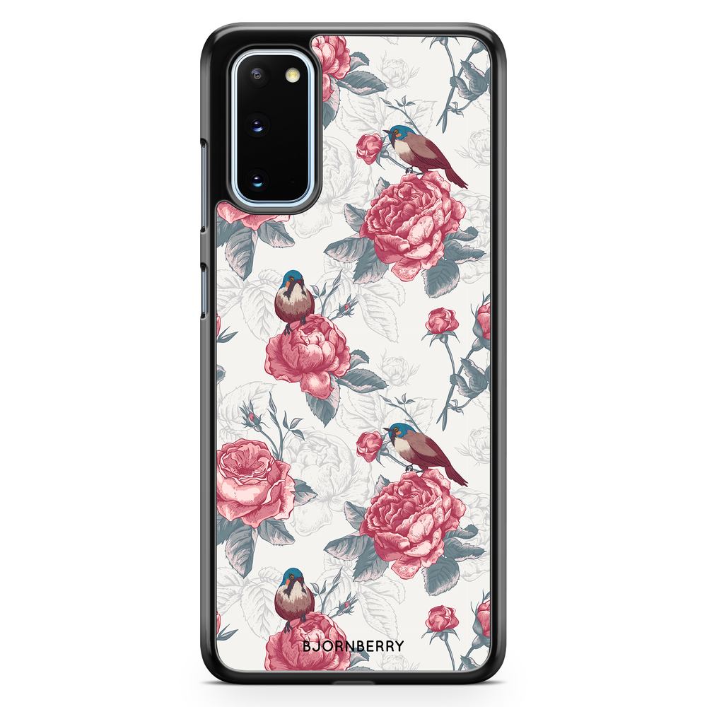 Samsung Galaxy S20 FE Skal - Rosor & Fåglar - BJORNBERRY