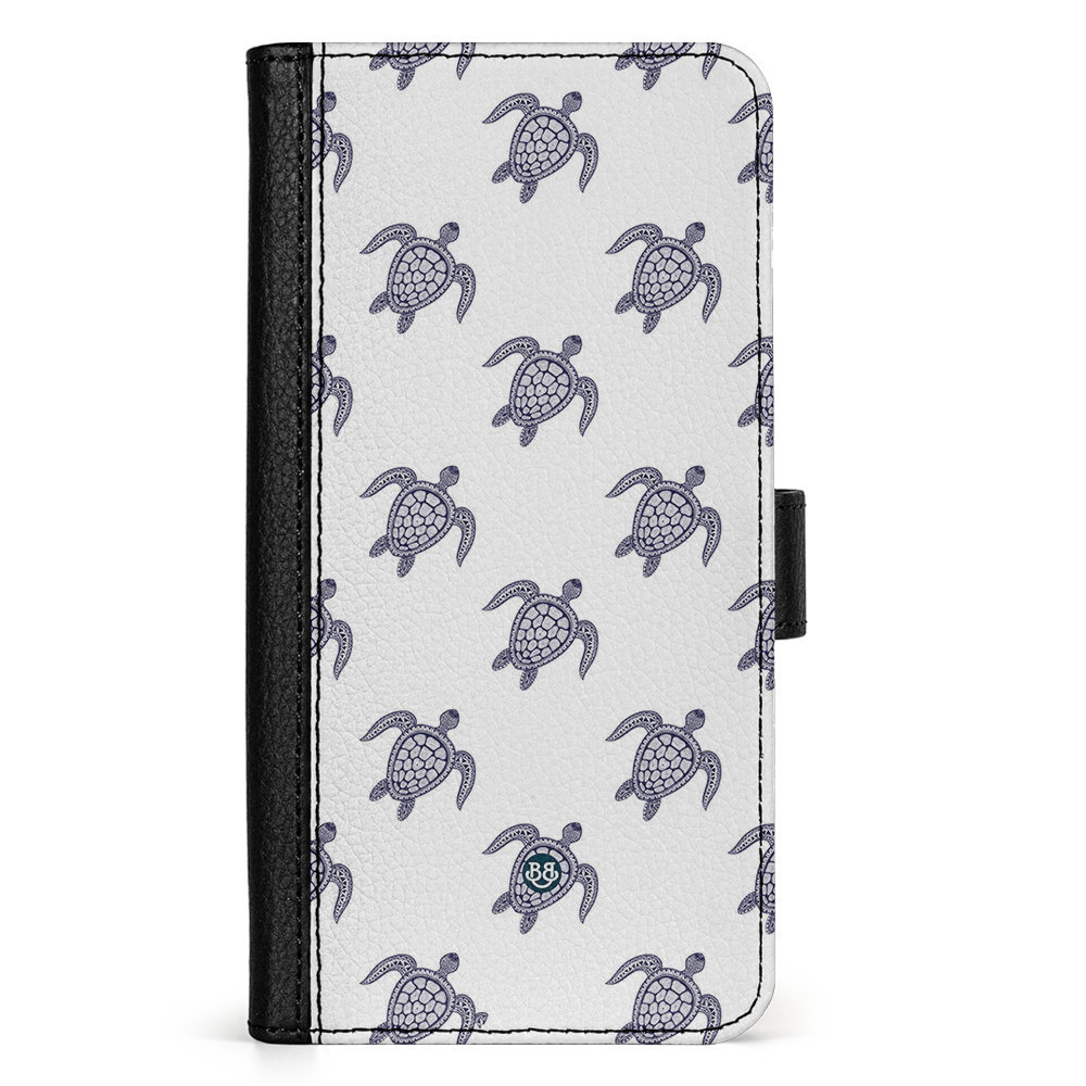 iPhone 16 Plus Wallet Case - Blue Turtles - BJORNBERRY