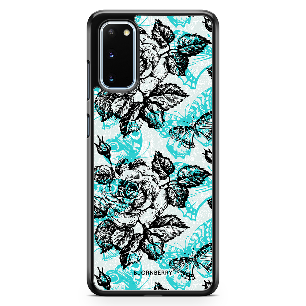 Samsung Galaxy S20 FE Skal - Fjärilar & Rosor - BJORNBERRY