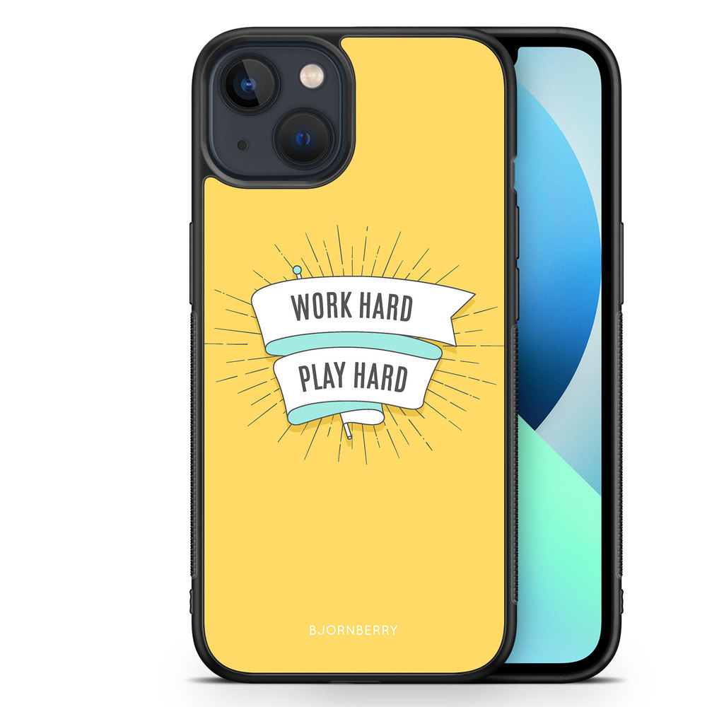 iPhone 13 Mini Case - Work hard play hard - BJORNBERRY