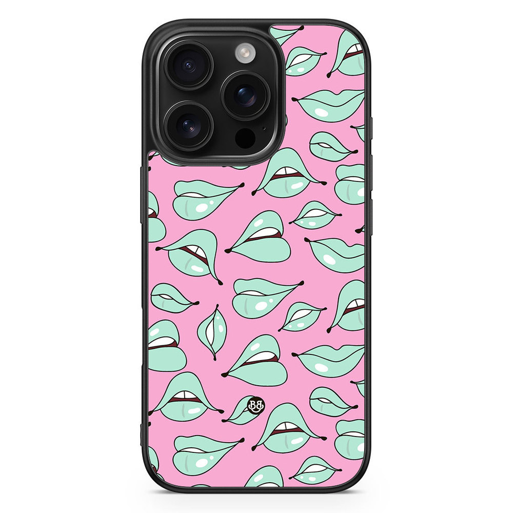 iPhone 16 Pro Case - Green Lips - BJORNBERRY