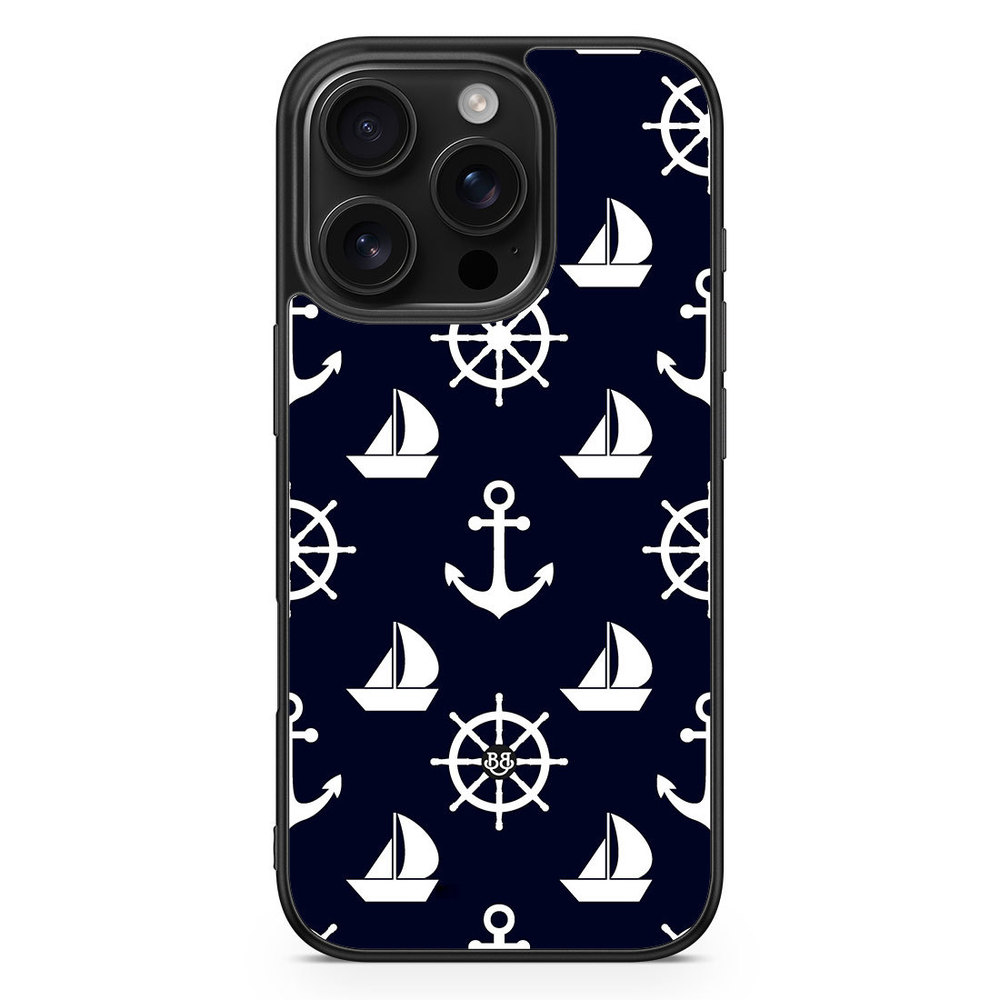 iPhone 16 Pro Case - Sailing pattern - BJORNBERRY