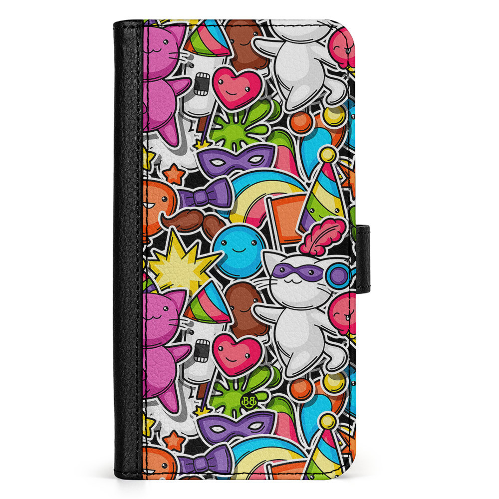 iPhone 15 Pro Wallet Case - Cute Sticker - BJORNBERRY