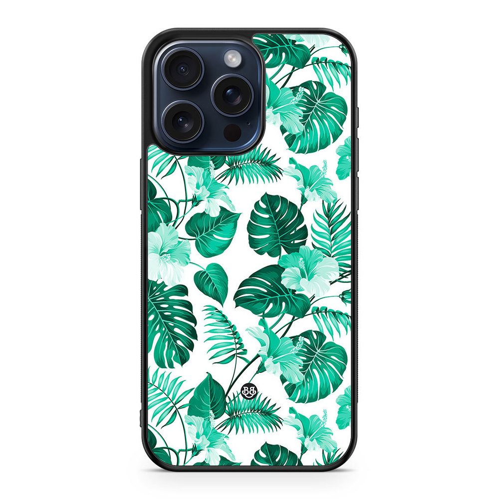 iPhone 15 Pro Max Case - Turquoise Flowers - BJORNBERRY
