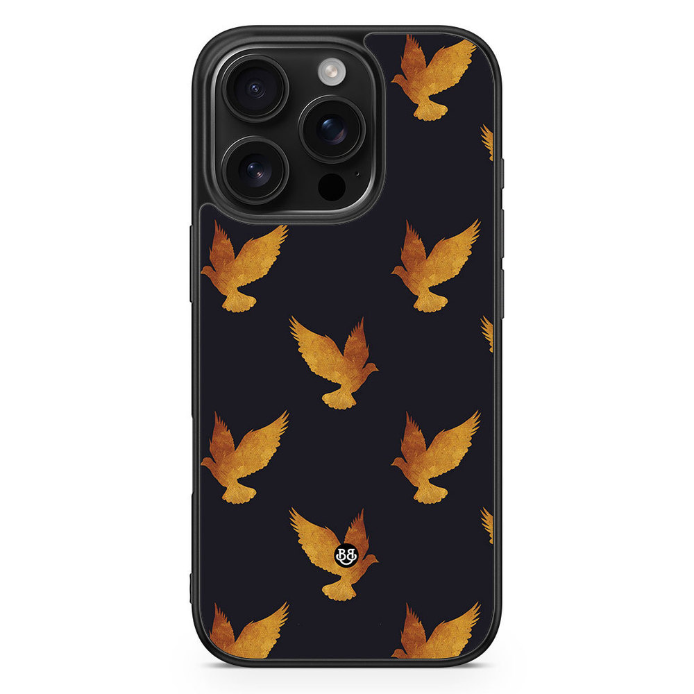 iPhone 16 Pro Case - Golden Doves - BJORNBERRY