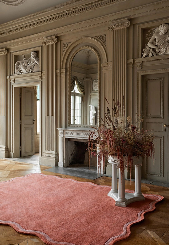 Lüpperts Mattor - Layered Scallop Watermelon PInk 250x350cm