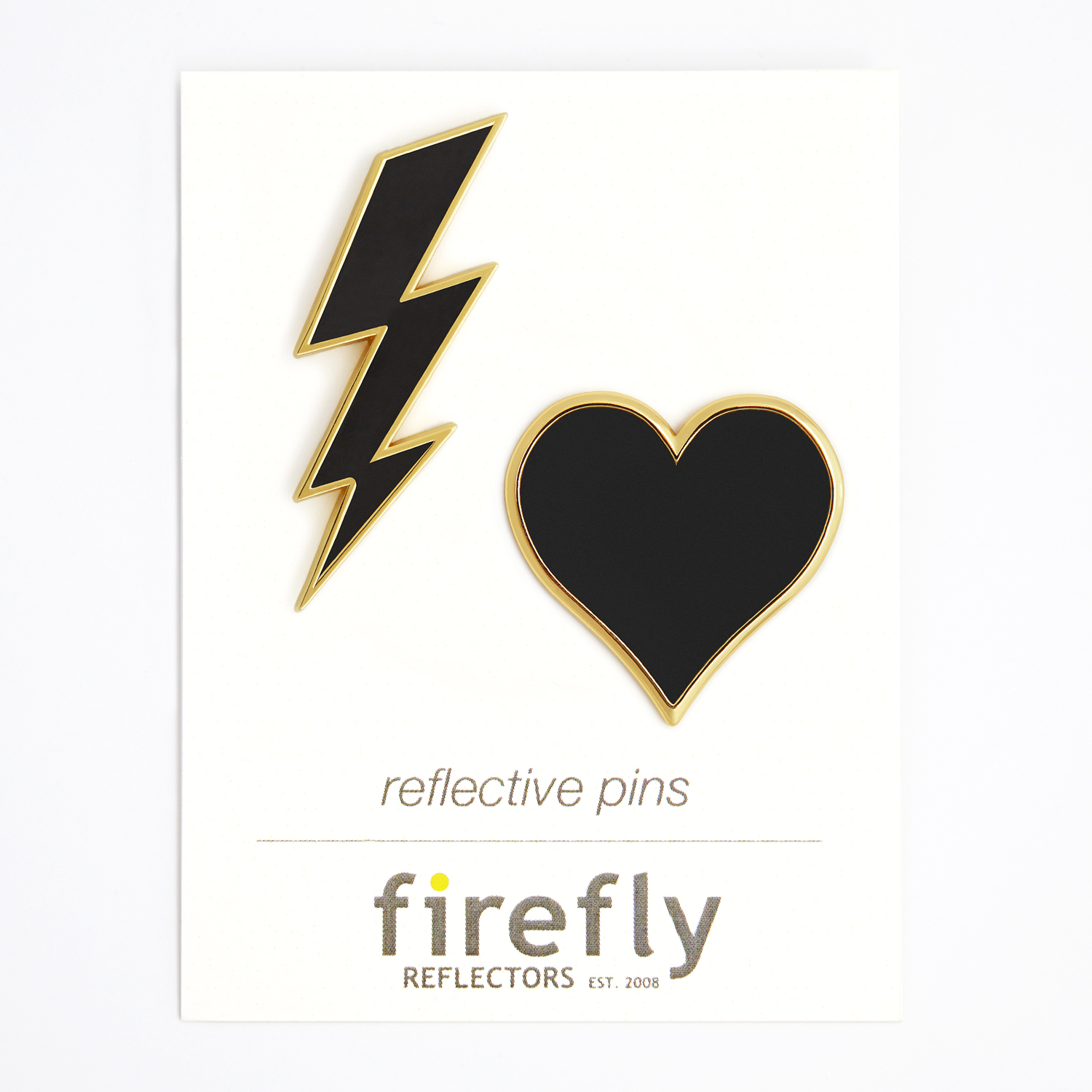 Reflective Pins (1 set) /Gold - Firefly Reflectors - Wholesale