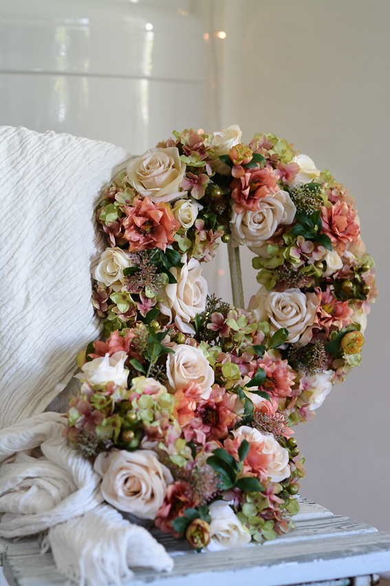 BLOMKRANS/KRANS Ø: 30 CM - VitVitareVitast