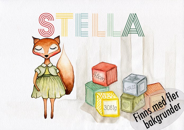 Sagas Ateljé - Barntavla Foxy räv