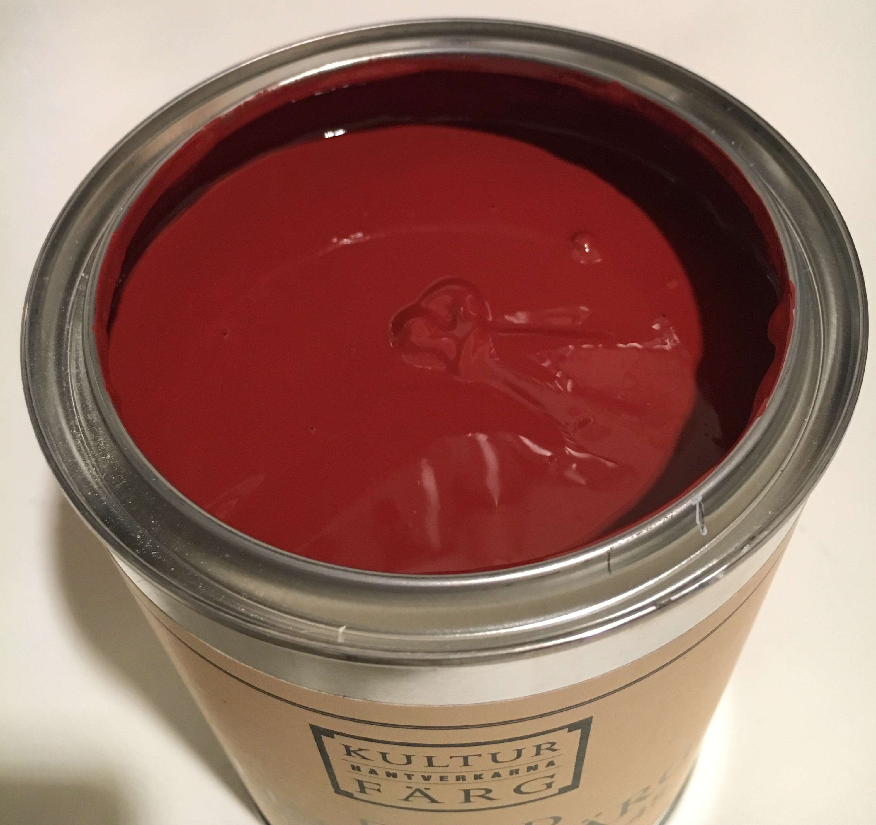 kulturhantverkarna.se - Linoljefärg Engelskt rött 48 0,25 L