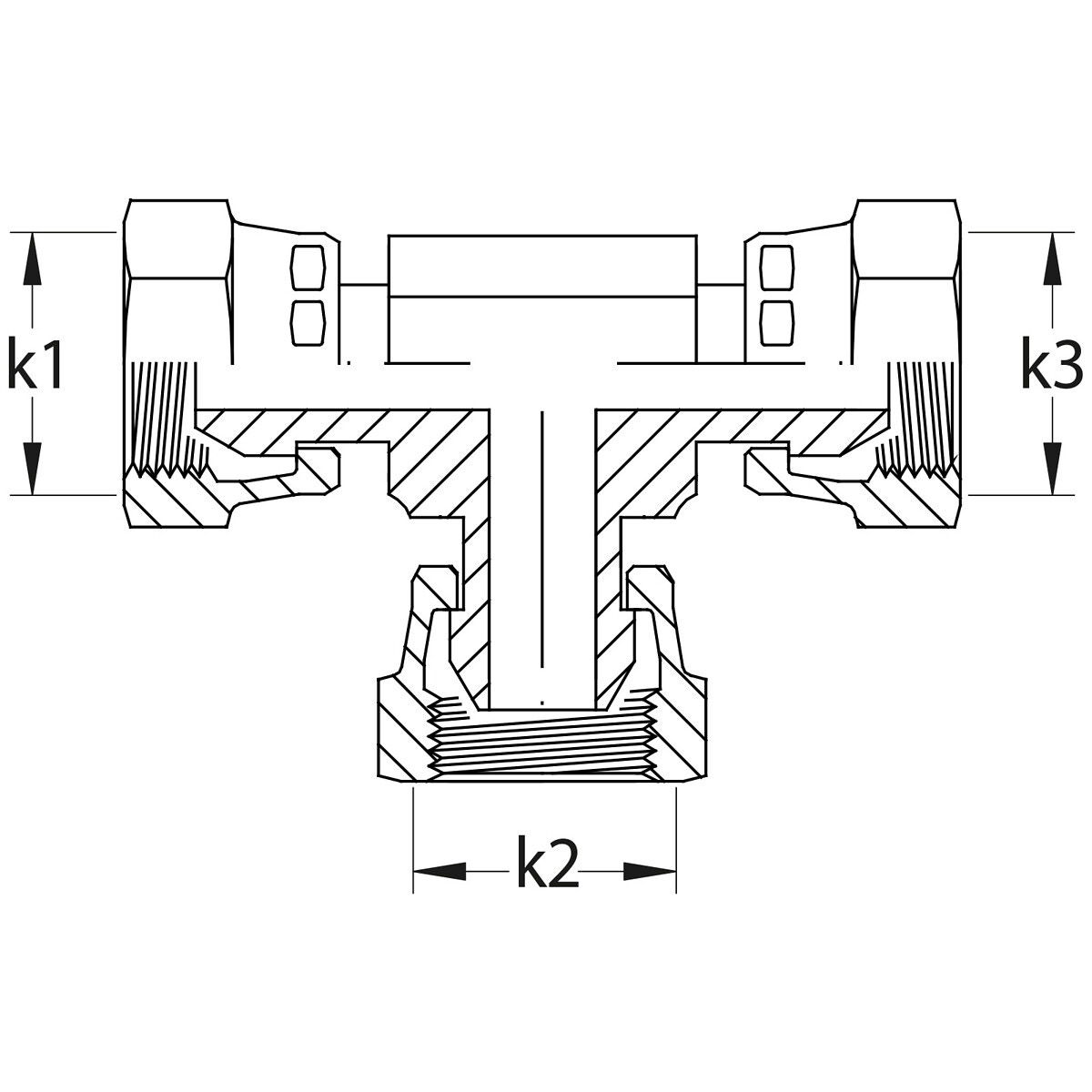 T-Koppling Bsp 1/2 Fast Inv-Inv-Inv - SVITH.SE