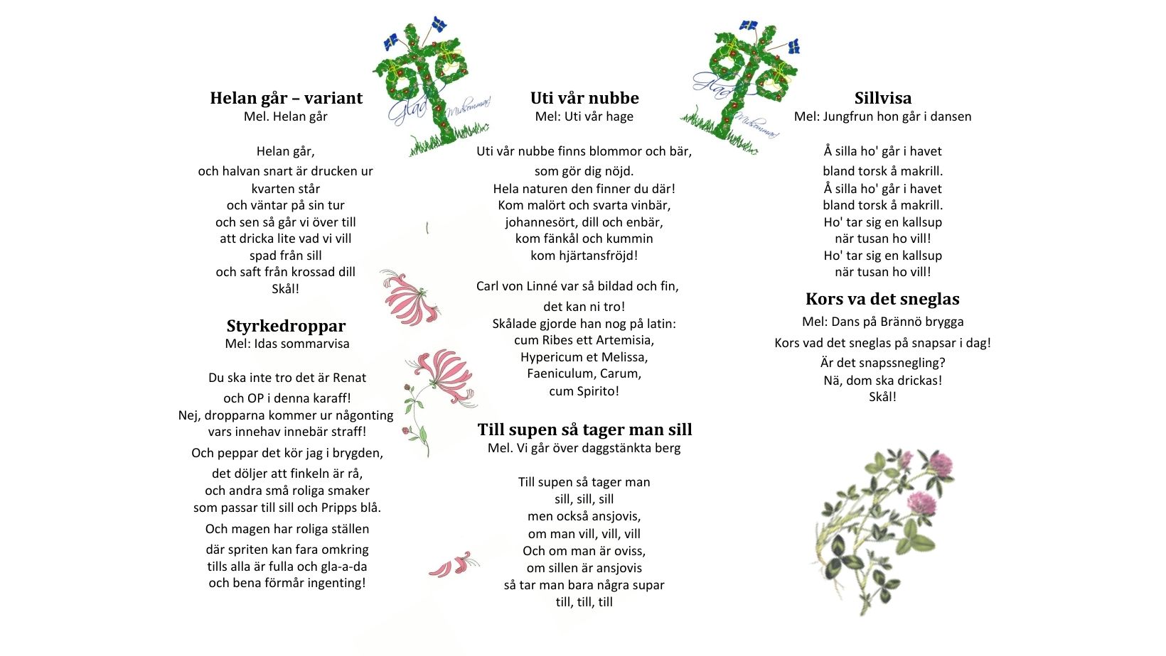 snapsvisor till Midsommar - Mr Fritid