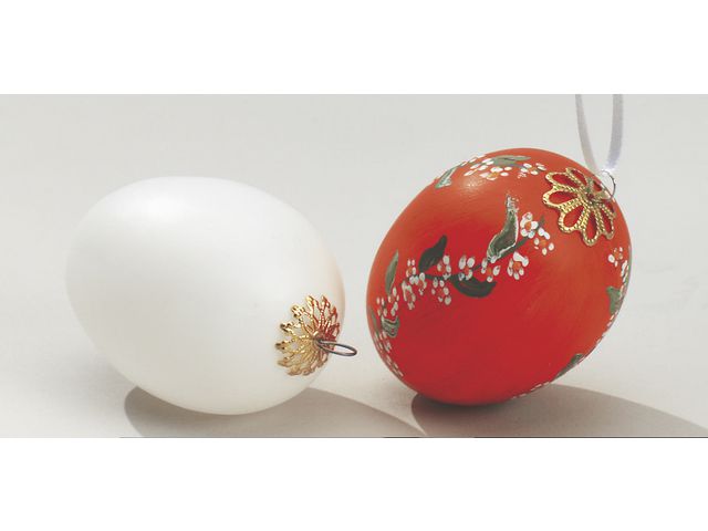 Plastägg vita 25/FP - Pysselolek.se