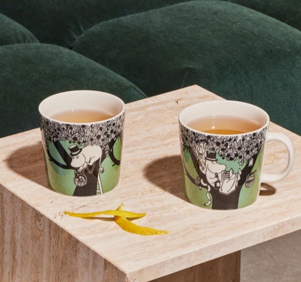 Mumin : Grön - Muminmugg Large 40 cl - Bokvännen