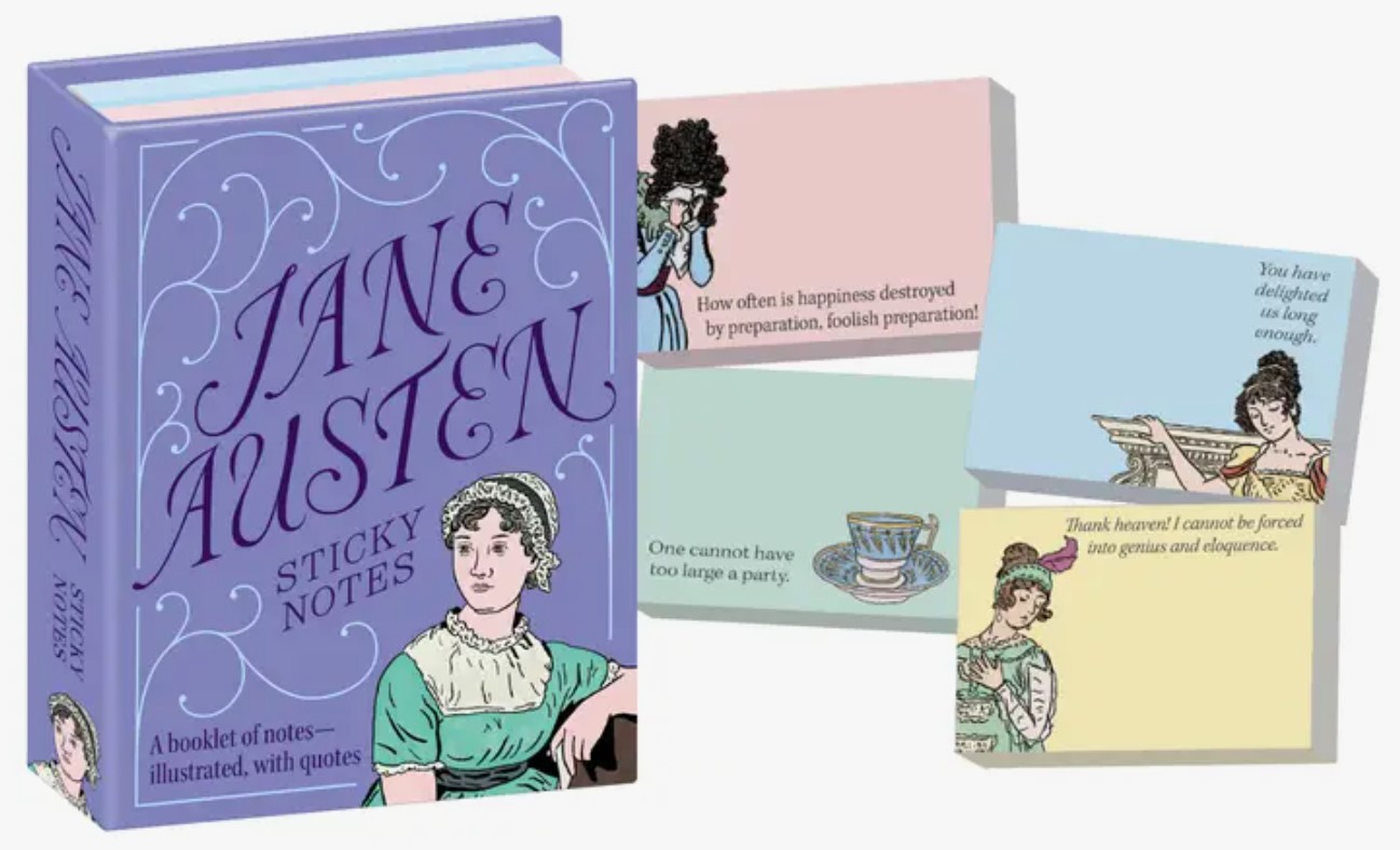 Jane Austen : Sticky Note Book - Bokvännen