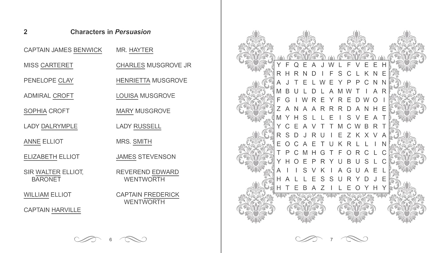Jane Austen : Wordsearch - Puzzles inspired by the classic novels ...